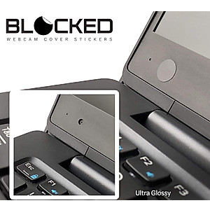 Webcam/Camera Vinyl Covers | 57 Low-Tack Reusable Webcam Sticker | 3-Sizes | Black 57-Pack (Ultra Glossy)