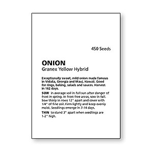 Burpee Granex Yellow Onion Seeds 450 seeds