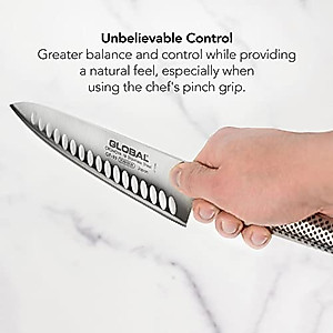 Global Model X Chef's Knife - Made in Japan, 8" (Hollow Edge)