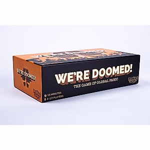 We're Doomed! - Apocalypse Survival Board Game - Cooperative Strategy for 4-10 Players - 15-Minute Race to Escape - Ideal for Competitive Game Nights & Group Gatherings