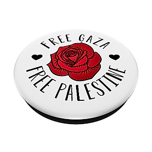 Palestine Free Palestine Free Gaza Palestine Flag Arabic PopSockets Swappable PopGrip