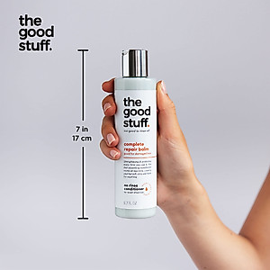 THE GOOD STUFF Complete Repair Balm for Damaged Hair | Lightweight, Leave In Conditioner Provides Strength, Protection, Softness, and Shine All Day Long | Hair Cream For Curly Hair | Certified Vegan and Cruelty-Free