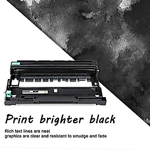 DR350 Drum Unit Compatible 1 Pack DR-350 Black Replacement for Brother DR350 DR-350 for Brother DCP-7010 7020 7025 IntelliFax 2820 2910 2920 2850 MFC-7220 7225 7820 7420 HL-2040 2070N 2030 Printer