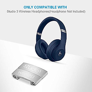 Studio 3 Replacement Parts Hinge Repair Kit Accesories Compatible with Beats by Dre Studio 3.0 Wireless Headphones (Silver)