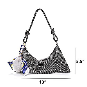 sveter Black Rhinestone Purse for Women Evening Bag Sparkly Clutch