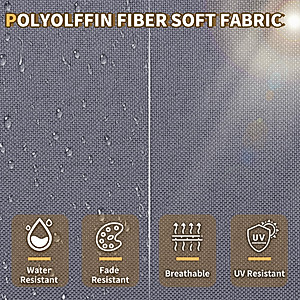 UDPATIO Modular Patio Furniture Set 5 Pieces Outdoor Sectional Couch with Glass Coffee Table, L Shaped Wicker Sofa Patio Conversation Set for Backyard Porch Balcony Grey