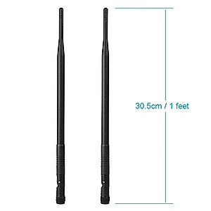 Bingfu RP-SMA Cellular 4G LTE Trail Camera Antenna 7dBi (2-Pack) Compatible with 4G LTE Cellular Trail Camera Game Camera Wildlife Hunting Camera Outdoor Mobile Security Camera