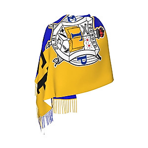 LeRayal Sigma Gamma Rho Scarf Sorority Gifts for Women Gift for GirlsPerfect Winter Warm Long Large Scarves With Tassel 1922, One Size