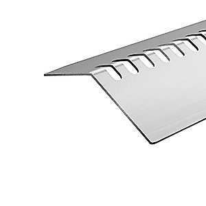 Folocy 17 5/8" Grill Heat Plates Flame Tamer BBQ Gas Grill Replacement Parts for Bull 16520, 16521 16631, 16670, Cal Flame G Series 5 Burner Grill G5 BBQ18G05 BBQ19P05 P5, Brahma 57568, 18 GA