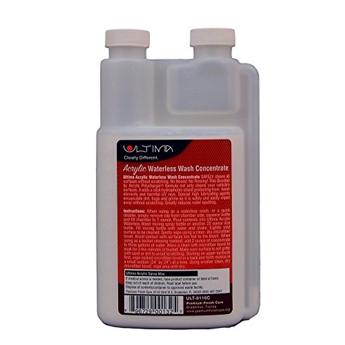 Ultima Acrylic Waterless Wash 21:1 Concentrate 16.9 oz. Mixing Bottle