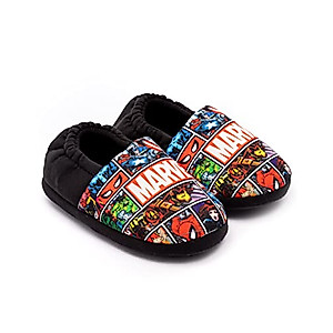 Marvel Avengers Slippers Boys Kids Comic House Shoes Loafers 2.5 US