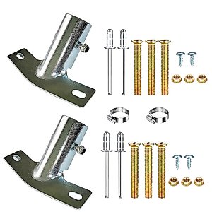 Broom Handle Bracket,Multiple Mounting Options Broom Head Bracket,Galvanizing Process to Prevent Rusting Metal Brackets,Broom Bracket for 25-30mm Wooden Handle 2pcs (25-30mm)