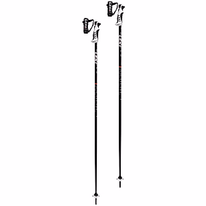 LEKI Bold Lite S Ski Pole Pair - Black/Red 120