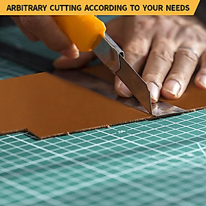 RingSun Bourbon Brown 12''X12'' Leather Sheets for Leather Crafts (2mm), Full Grain Leather Tooling Leather