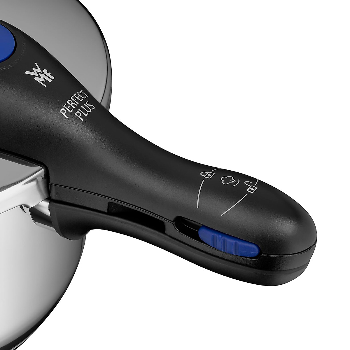 WMF Perfect Plus – Quick Cooker Diameter 22 cm Diameter of 6 Litres and a Half with Flame Protection Cromargan Stainless Steel for Induction