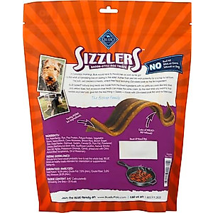 Blue Buffalo Sizzlers Natural Bacon-Style Soft-Moist Dog Treats, Original Pork 15-oz Bag