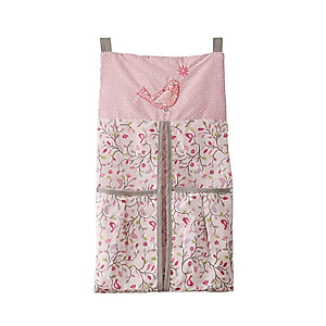 CribMATE Animal Print Diaper Bag (Pink Bird)