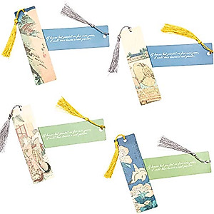 Tassel Bookmarks, Katsushika Hokusai Art (7 x 2 in, 24 Pack)