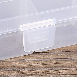 Asixx Storage Boxs, 36 Slots Plastic Organizer Container Storage Box or Adjustable Storage Box/ Case Container Home Organizer for Earrings,Ornaments and Small Items