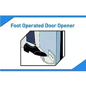 Feet Grabber Handsfree Door Foot Pull for Big Entry Doors, Bathroom Door Opener or Conference Room Doors. Foot Step Large Door Pull, Touchless Door Opener