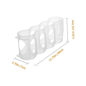 Hemoton 2pcs Refrigerator Organizer Bins Drink Holder Storage Bin Portable Pop Soda Can Dispenser Beverage Holder for Fridge Storage Sliding Freezer Kitchen Countertops Cabinets