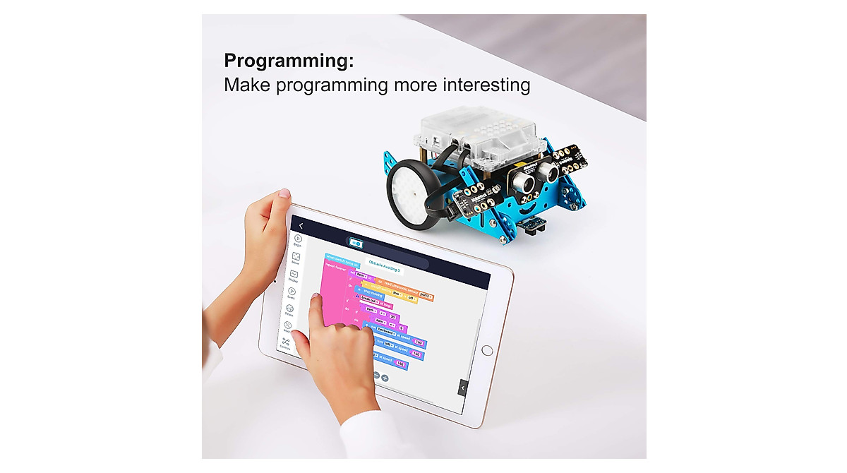 Makeblock mBot Robot Kit with Light & Sound Add-on for Kids