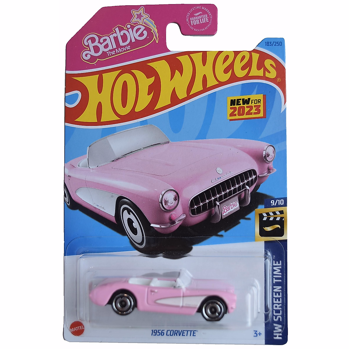 Hot Wheels 1956 Corvette, HW Screen TIme 9/10 [Pink] 183/250