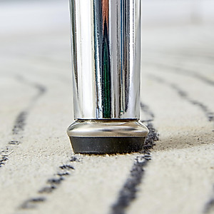 KEVINSPACE Dining Table, 51 Inch Modern Kitchen Table with White Imitation Marble Craft Glass Table Top and Silver Metal Legs, Modern Dining Table for Living Room, Dining Room, Home and Office, White