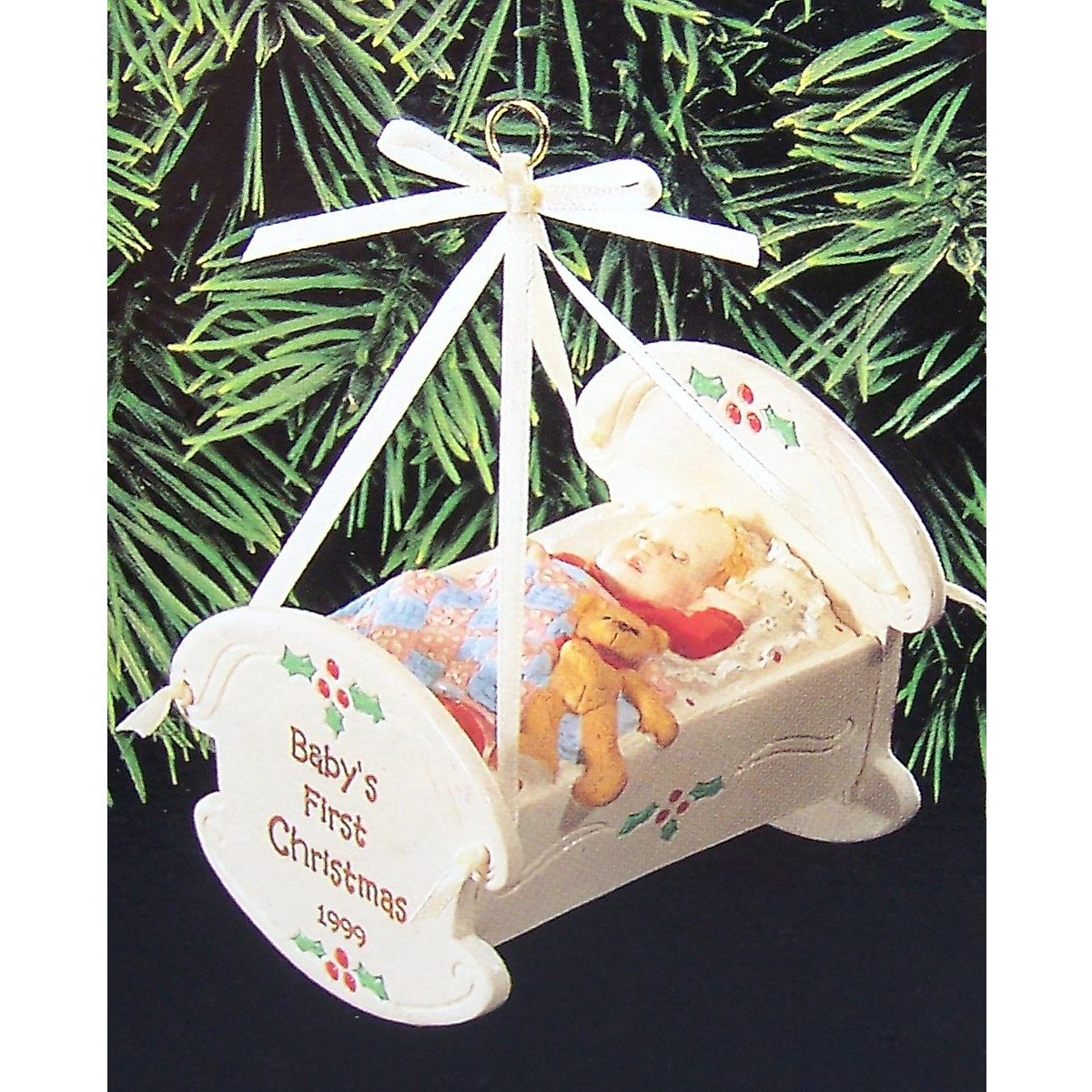 Baby's First Christmas Cradle Hallmark 1999