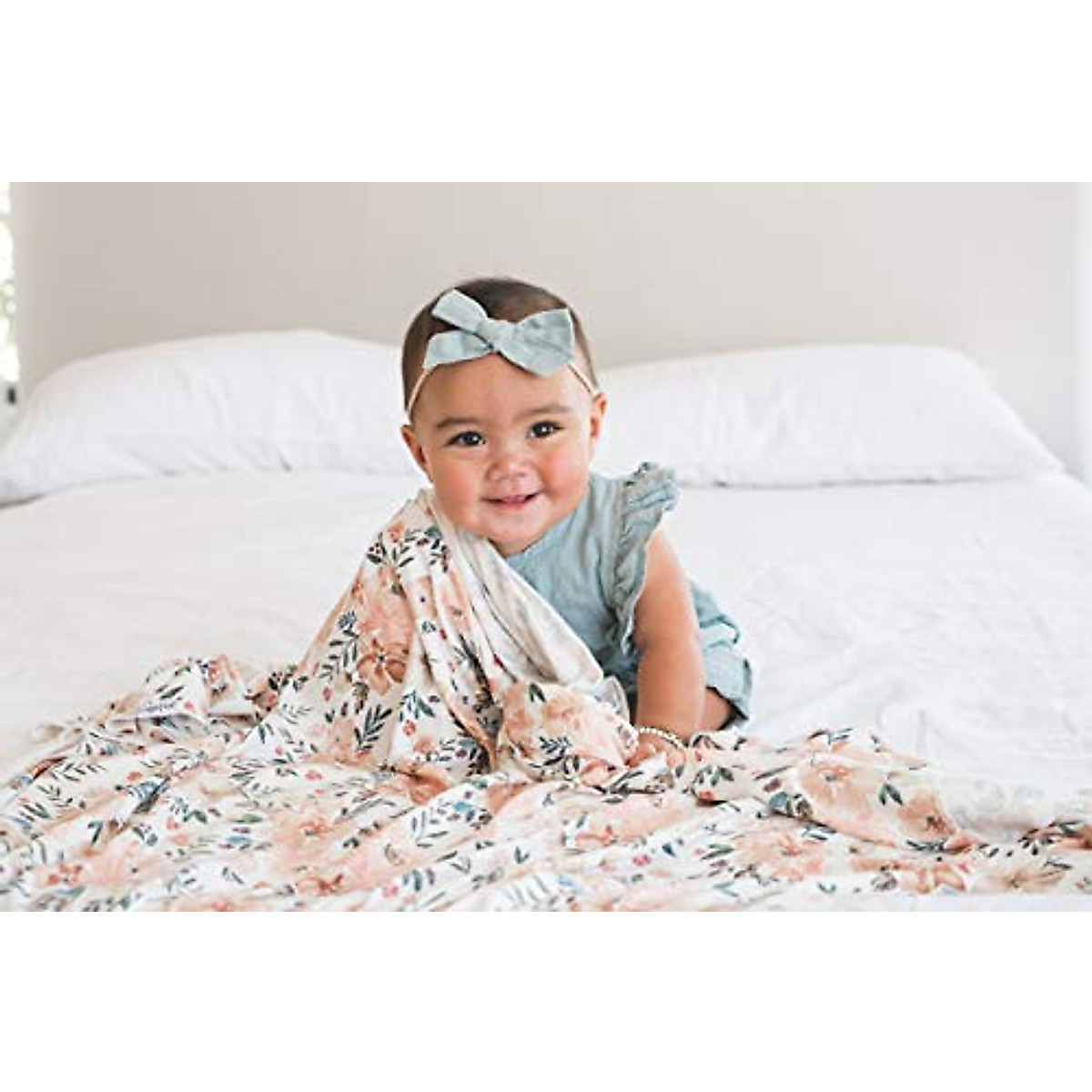 Copper Pearl Large Premium Knit Baby Swaddle Receiving Blanket Autumn