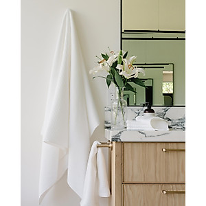 Cozy Earth White Waffle Bath Sheets