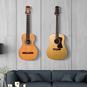 5pcs Guitar Hangers, Stands, Hooks, Holders, Wall Mount Display, For All Size of Guitar, Bass?Ukulele, Mandolin and Banjo (5-Brackets/pack)