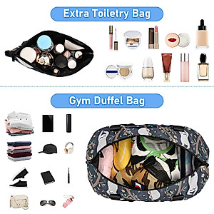 Sloths Duffel Gym Bag for Women Sports Travel Duffel Bag Sports Gym Bag with Shoes Compartment Mom Hospital Bag for Gym Yoga