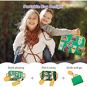 CHEFAN 12 Pack Felt/Flannel Board Story Pieces, PRECUT Felt Pieces for Preschool Toddlers, Three Little Pigs, Goldilocks and The Three Bears