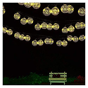 ZSMPY Fairy Lights Solar Led String Lights Fairy Lights 20 Leds-50 LEDs Garden Lights, 5m-7m Copper Wire Solar Lights for Halloween, Christmas, Tree, Garden, Home, Wedding, Party