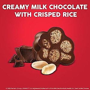 CRUNCH Buncha CRUNCH, Bulk 12 Pack, Milk Chocolate and Crisped Rice, Movie Theater Candy Box, 3.2 oz Each