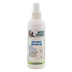 Nature's Specialties Hair Raiser Dog Texturizing Spray for Pets, Natural Choice for Professional Groomers, Builds Volume, Made in USA, 8 oz