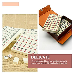 Mahjong Tiles Set, Chinese Mahjong Set, Chinese Mahjong Game Set, Classic Gathering Party Game for Family/Team