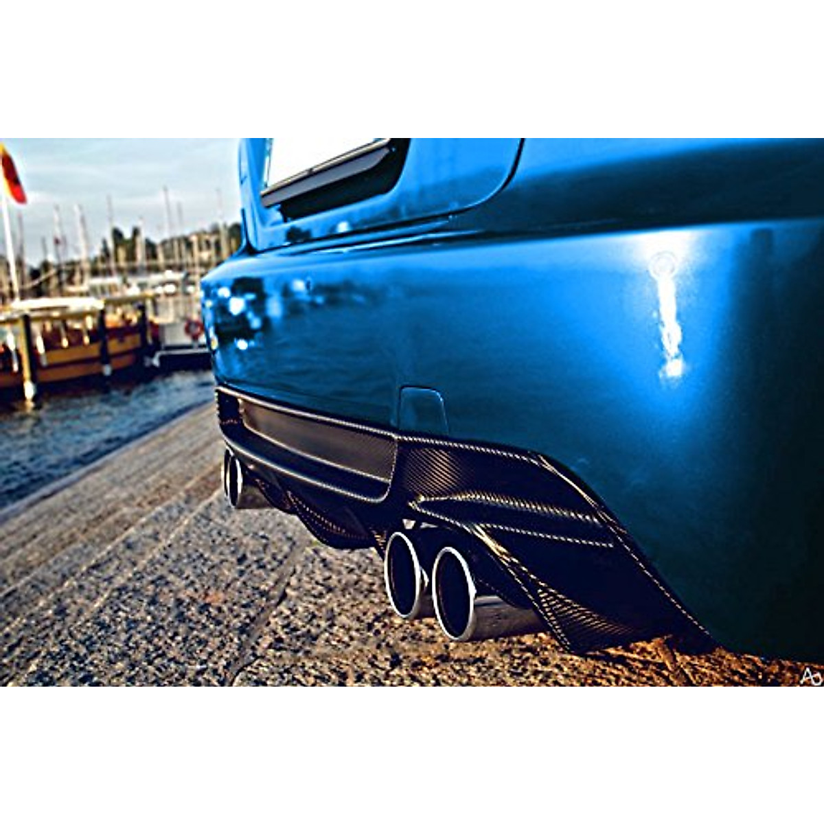 VViViD Blue Mirror Chrome Cast Vinyl Wrap Self-Adhesive Film Decal Air-Release Bubble and Air-Free 3MIL-VViViD8 (1ft x 5ft)