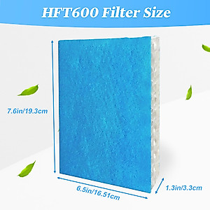 getalong HFT600 Replacement Wick Humidifier Filter Compatible for Honeywell HEV615, HEV620,HFT600, HFT600T, HFT600PDQ Humidifier, HFT600 Replacement Wicking T, 4Pack (Blue)