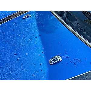 iJDMTOY (2) Black UK Union Jack Style Window Wiper Washer Spray Nozzle Covers Compatible With All MINI Cooper Models