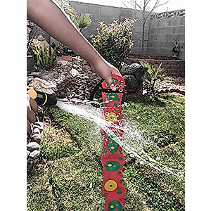 purrrfect life Fire Hose Interactive Squeaking Water Dog Toy, Dog Toy for Tug O War, Durable Dog Chew Toy with Squeakers, No Stuffing Dog Toy with Ropes for Small, Medium & Large Dogs