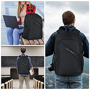 Travel Laptop Backpack, Extra Large Carry on Backpack Flight Approved with USB Charging Port, Water Resistant School College Business Work Bag Gifts for Men Women Students Fits 17 Inch Laptops