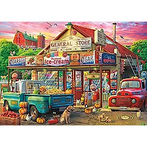 Buffalo Games - Country Store - 500 Piece Jigsaw Puzzle Multicolor, 21.25"L X 15"W
