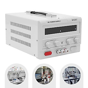 DC Power Supply Variable Power Supply AC110V Double Output 0-32V 0-20A Adjustable Switching Regulated Lab Benchtop Power Supply, LED Digital Display