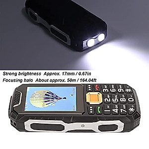 ASHATA 2G Senior Cellphone, Big Button Dual Card Cellphone with 2.8in HD Screen and Flashlight, Elderly Students Parents, Unlocked Easy to Use Mobile Phone (Black)