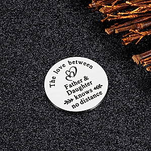 Dad Gifts from Daughter Valentines Day Gifts for Daddy Pocket Hug Token Father Gifts Presents for New Dad Father to Be Stepdad Stepfather Husband Birthday Gifts