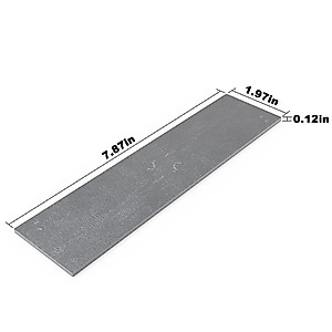 SILATU Welding Coupons - 10 PCS 2×8 inch Mild Steel Welding Kit, 11 Gauge Welding Training Metal Plate for MIG, TIG, Gas, Arc, Stick