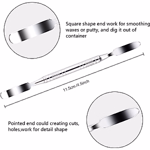 BOBISUKA 4 Piece Halloween SFX Special Effects Makeup Kit - Modeling Scar Wax + Coagulated Blood with Spatula Tool and Black Stipple Sponge All in One (VAMPIRE SET)