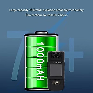 GOWENIC 1080P Mini Body Camera Infrared Night Motion Detection 180 Degree Rotation Lens 1.54inch Display Body Worn Camera for Security Monitoring